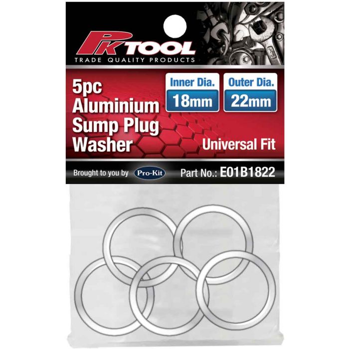 Buy Aluminium Sump Plug Washer - [5 Piece 18mm ID 22mm OD] $4.50 at